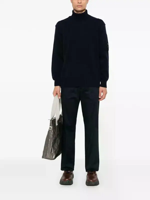 C.P. COMPANY Lens-detail Sweater - Blue