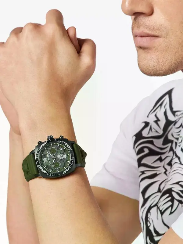 PLEIN SPORT Wildcat Chronograph 44mm Watch - Green