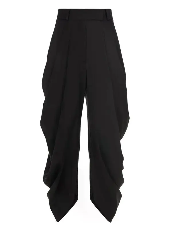 ANNAFOXY Drop-crotch Trousers - Black