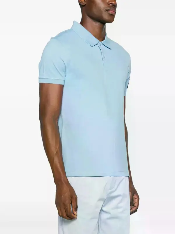 Calvin Klein Logo-patch Piqué Polo Shirt