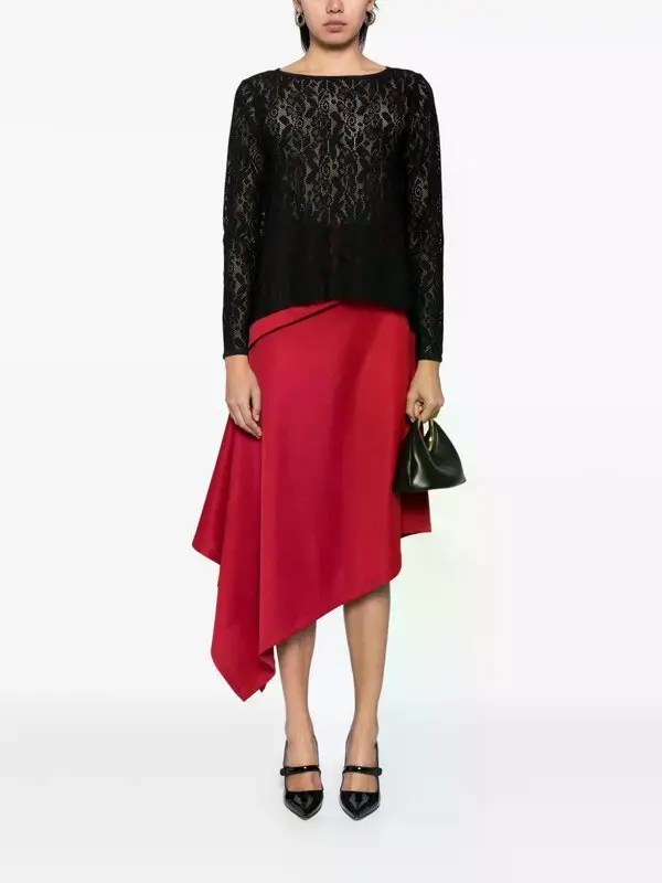 High Affection Flare Top Pointelle Knit
