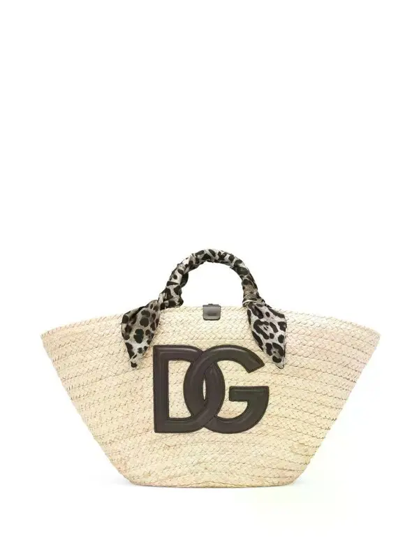 Dolce & Gabbana Medium Kendra Logo Tote Bag - Neutrals