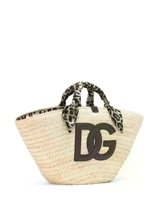 Dolce & Gabbana Medium Kendra Logo Tote Bag - Neutrals