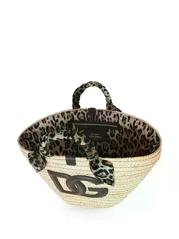 Dolce & Gabbana Medium Kendra Logo Tote Bag - Neutrals