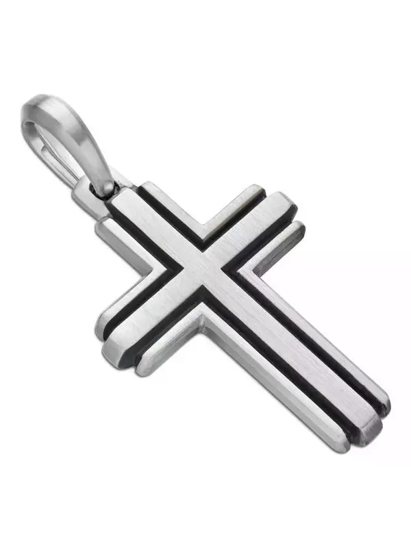 David Yurman Sterling Deco Cross Pendant - Silver