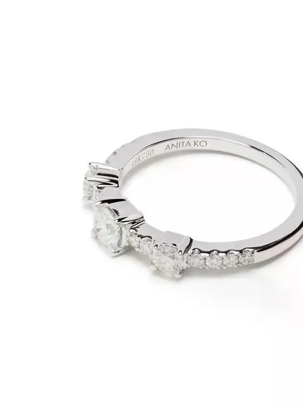 ANITA KO 18kt White Gold Collins Diamond Ring
