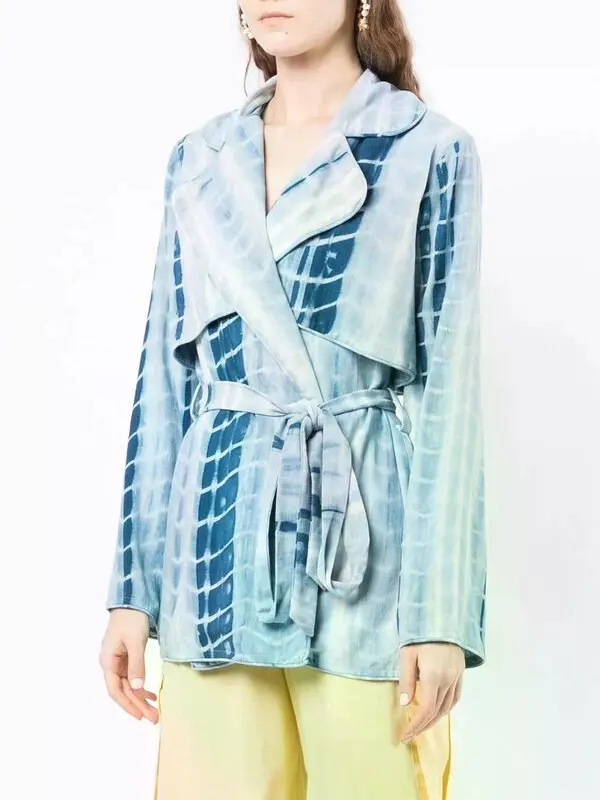 BAMBAH Tie-dye Trench-style Blouse
