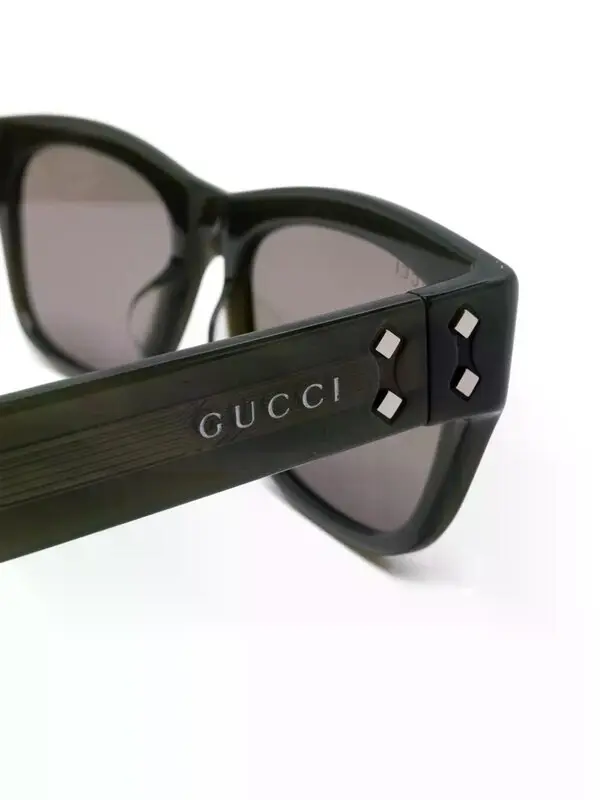 Gucci Rectangle Frame Sunglasses - Green