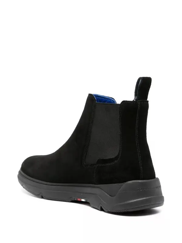Tommy Hilfiger Leather Chelsea Boots With Logo Plaque