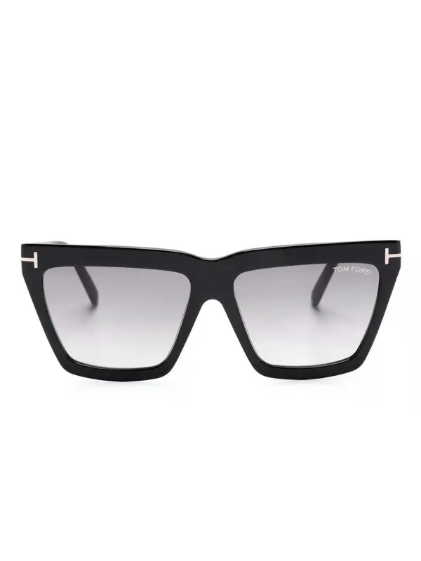 TOM FORD Eden Geometric-frame Sunglasses - Black