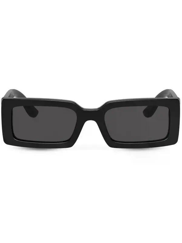 Dolce & Gabbana Dna Rectangle Frame Sunglasses - Black