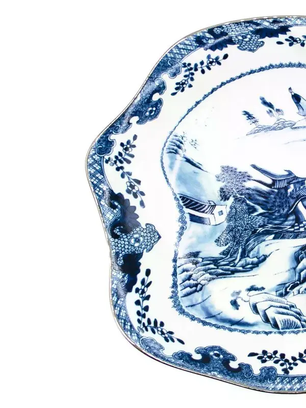 SELETTI X Diesel Living Porcelain Soup Plate - Blue