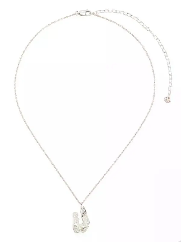 LOVENESS LEE Alphabet Pendant Necklace - Silver
