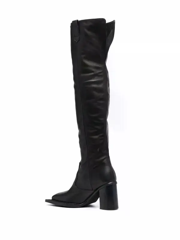 NINAMOUNAH Howling Knee-length Boots - Black