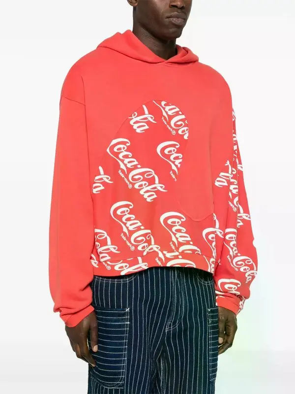 ERL Coca-cola Print Hoodie - Red