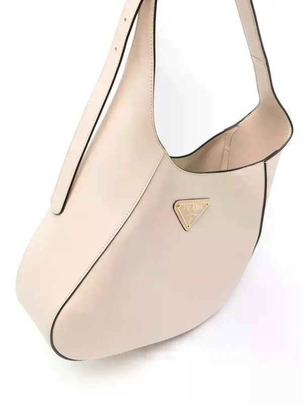 Prada Leather Shoulder Bag - Neutrals