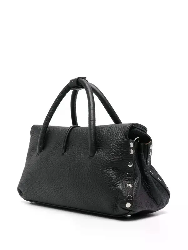 ZANELLATO Small Dotta® Centaur Leather Tote Bag - Black