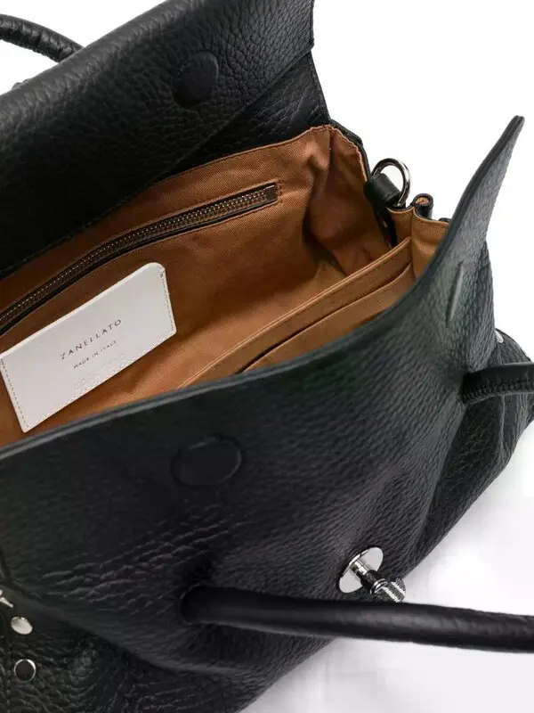 ZANELLATO Small Dotta® Centaur Leather Tote Bag - Black