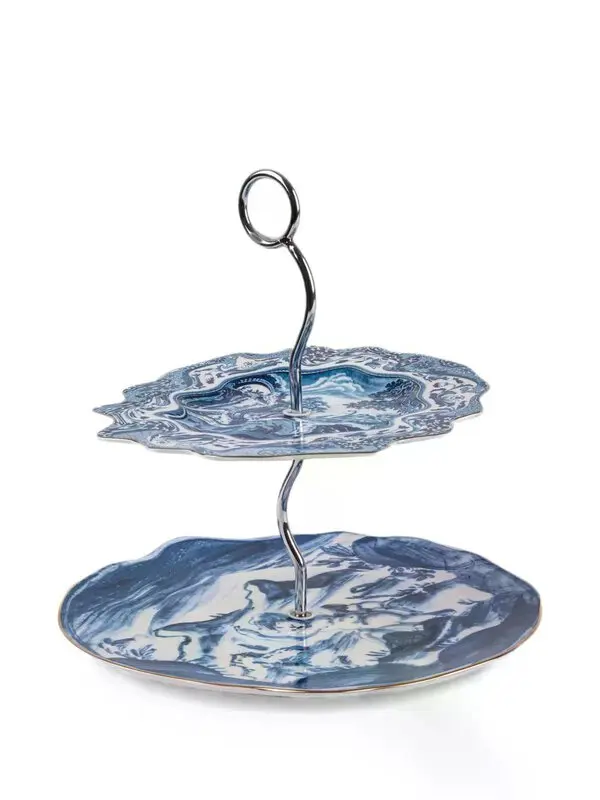 SELETTI X Diesel Classic On Acid Cake Stand - Blue