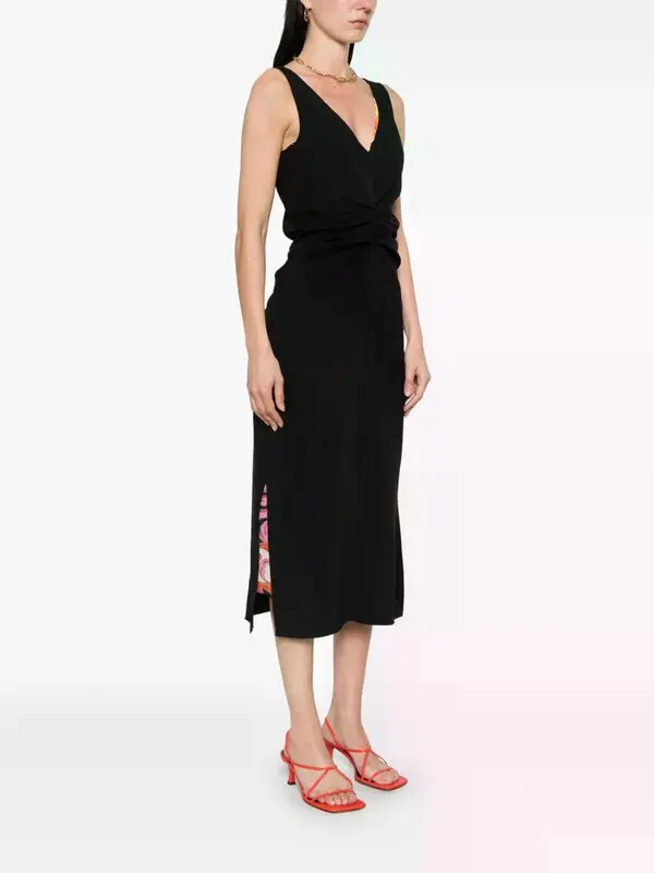 Etro Ruched Detail Midi Dress