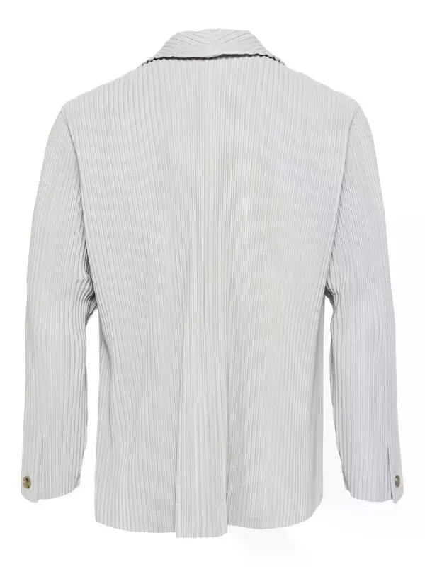 Issey Miyake Plissé-effect Single-breasted Blazer