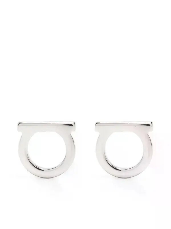 FERRAGAMO Gancini Stud Earrings - Metallic