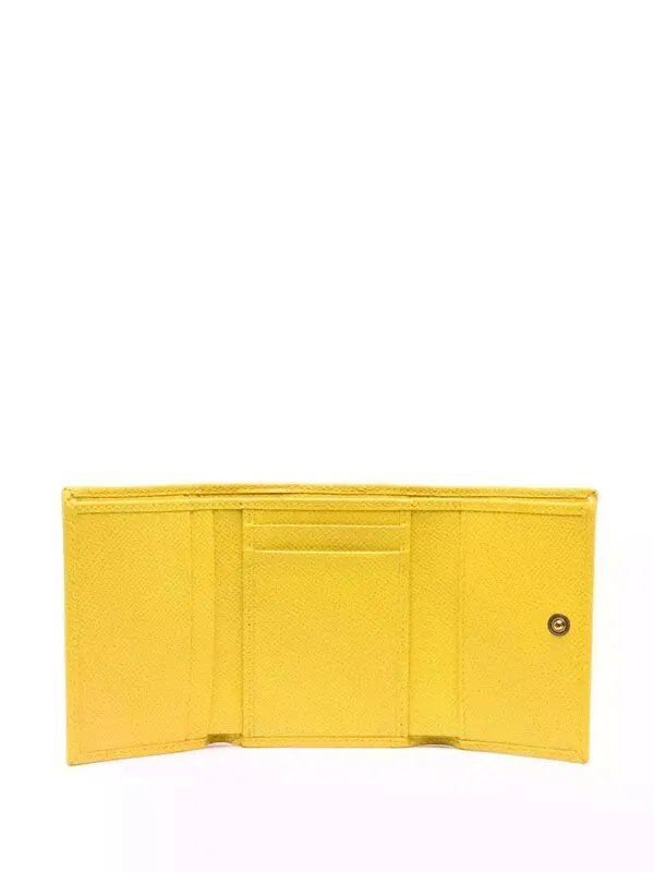 Dolce & Gabbana Logo-plaque Compact Wallet - Yellow