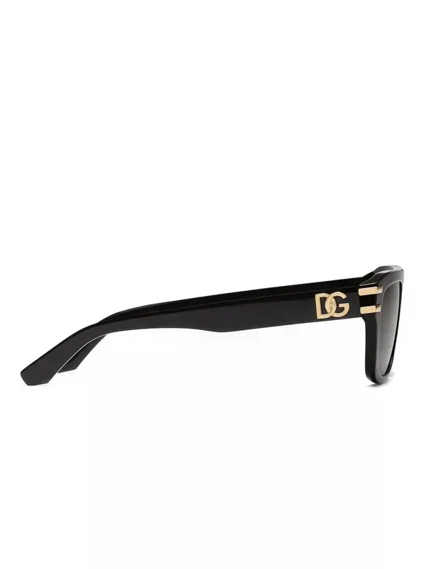 Dolce & Gabbana Gradient Lens Sunglasses With Gold-tone Detailing