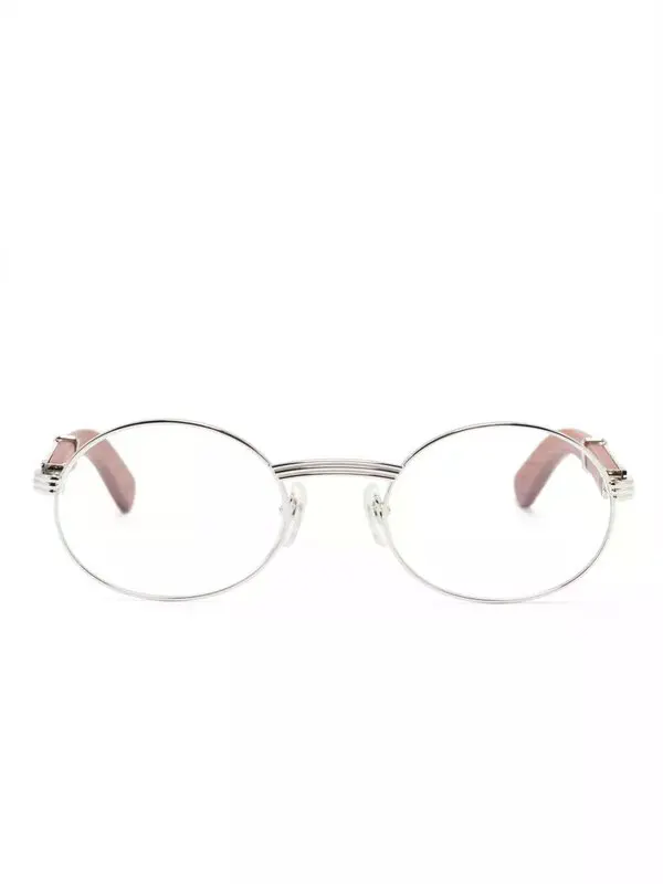 Cartier Round Frame Glasses - Silver