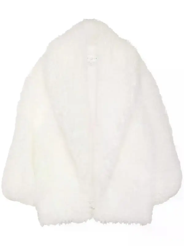 SELEZZA Octavia Coat With Lily Tulle Trim