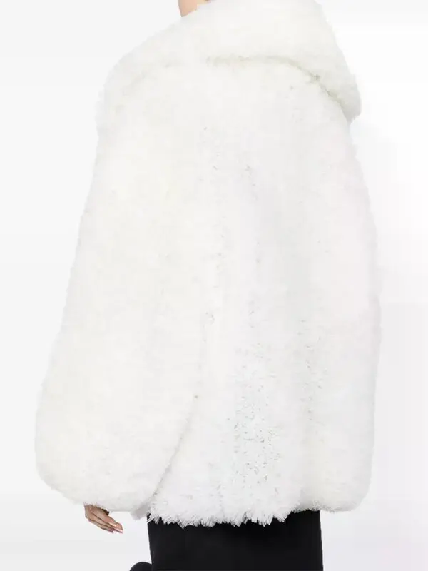 SELEZZA Octavia Coat With Lily Tulle Trim