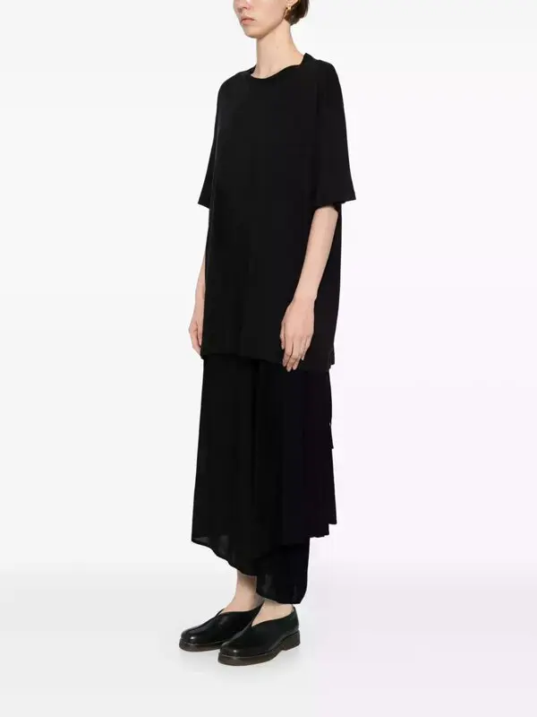 Yohji Yamamoto Cotton Jersey T-shirt With Rear Graphic Print