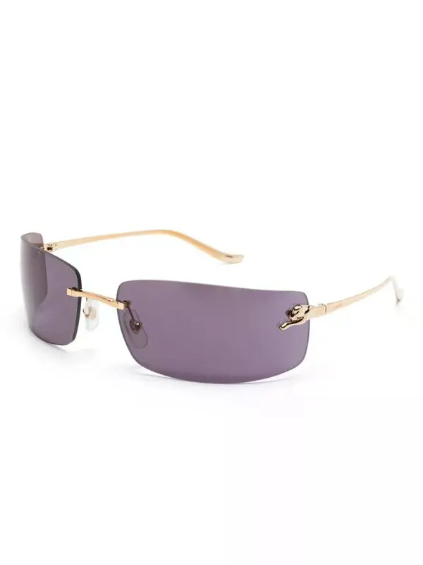 Cartier Panthère Rimless Sunglasses - Black