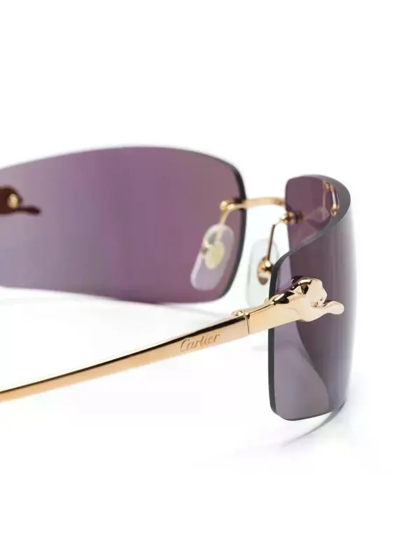 Cartier Panthère Rimless Sunglasses - Black