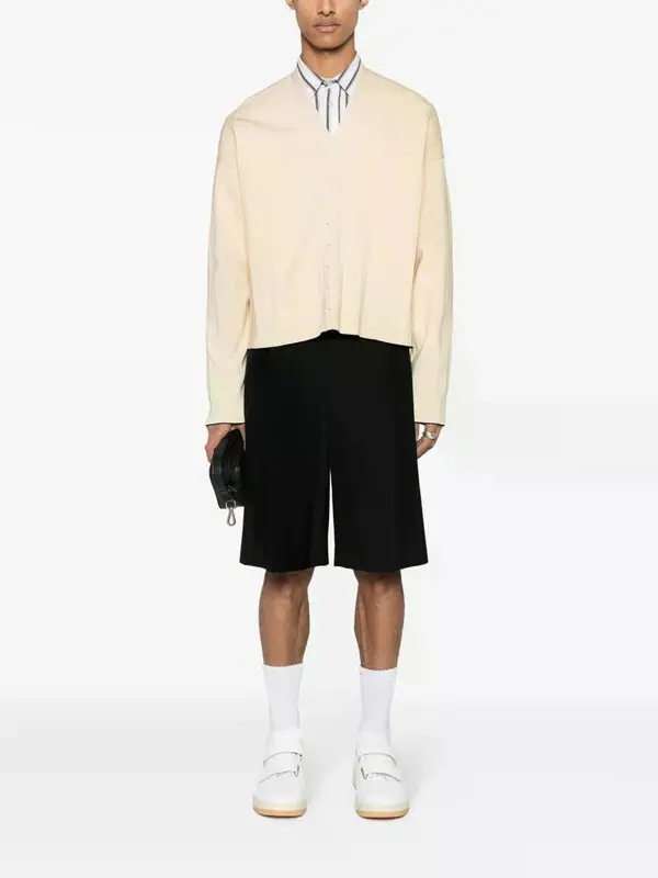 Jacquemus Pleated Ribbed Cardigan