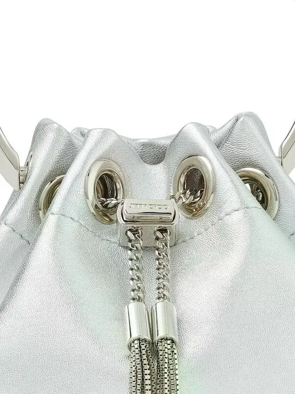 JIMMY CHOO Bon Bon Micro Bucket Bag With Chain Strap