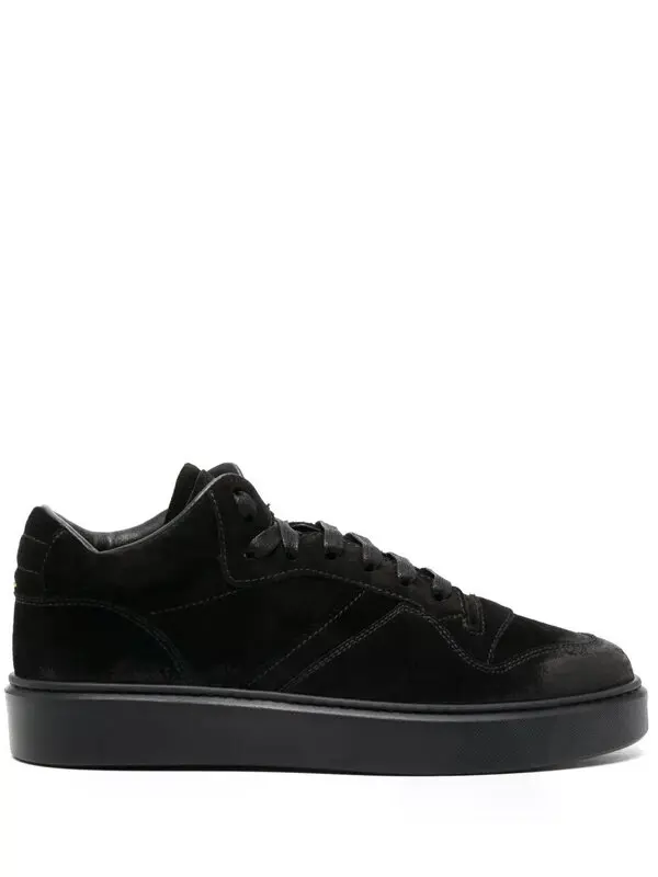 DOUCAL'S Suede Logo-embossed Sneakers