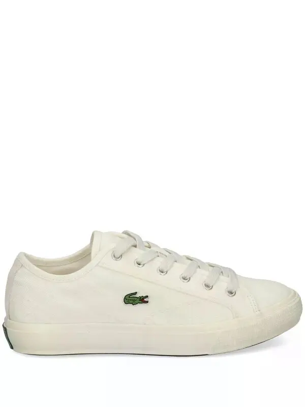 Lacoste Backcourt Logo-patch Lace-up Sneakers - Neutrals