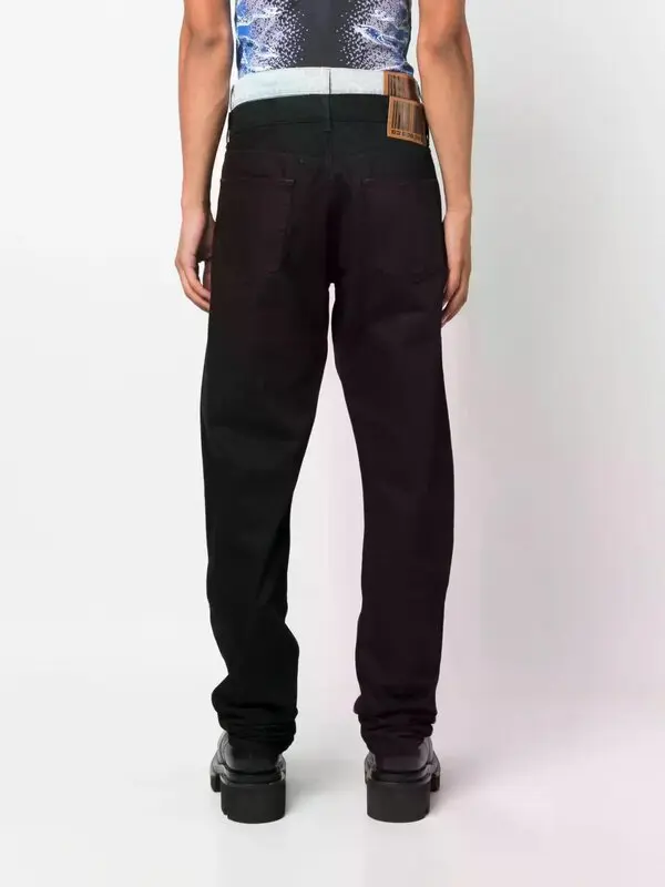 VTMNTS Double Layer Straight Leg Jeans - Black