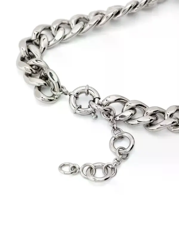 Acne Studios Tone Brass Buckle Detail Choker Necklace