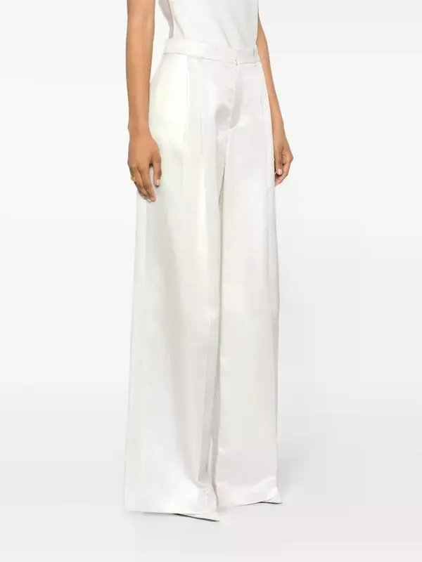 Chloé Wide-leg Silk Trousers