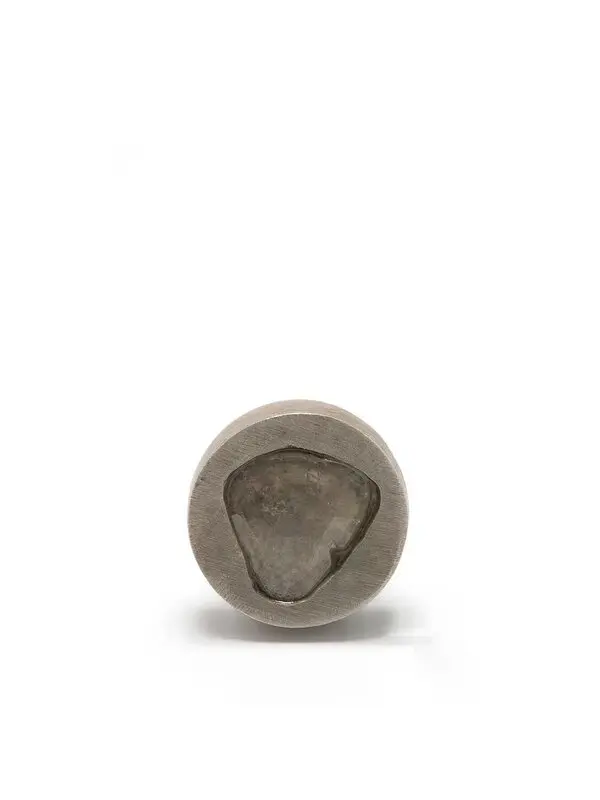 PARTS OF FOUR Single Stud Diamond Earring - Silver