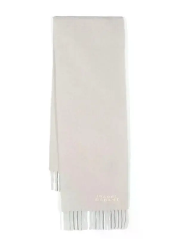Isabel Marant Étoile Firny Logo-embroidered Scarf - Neutrals