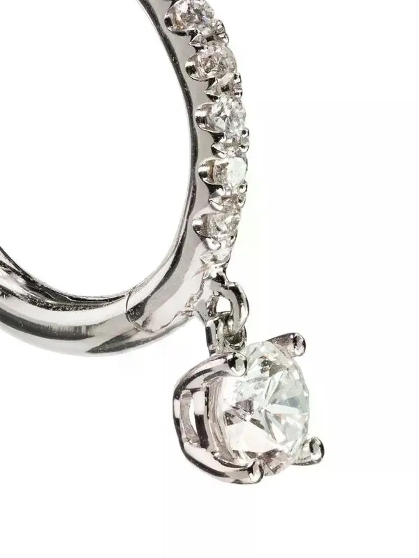 ANITA KO 18kt White Gold Diamond Hoop Earring