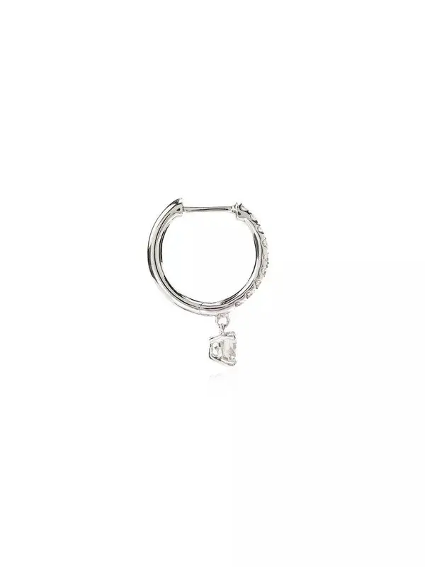 ANITA KO 18kt White Gold Diamond Hoop Earring