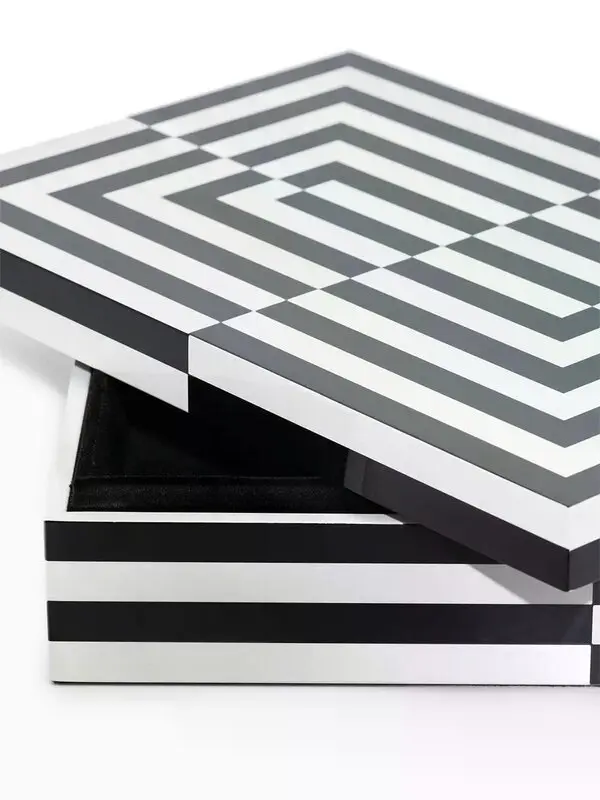 Jonathan Adler Op Art Large Lacquer Box