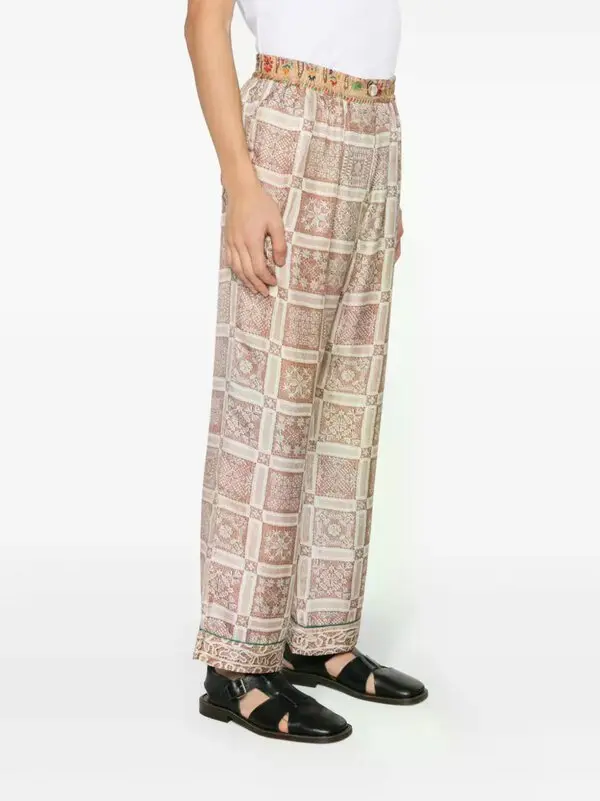 PIERRE-LOUIS MASCIA Aloe Silk Trousers