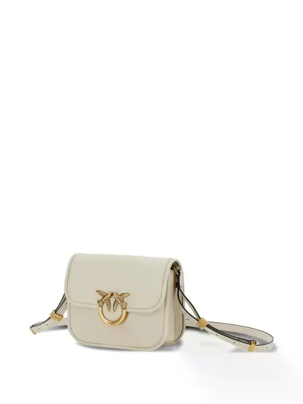 Pinko Mini Love Box Shoulder Bag With Quilted Nappa And Golden Buckle