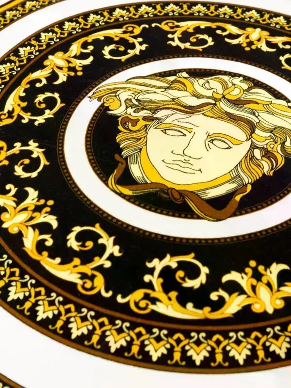 Versace Medusa-head Print Square Cushion