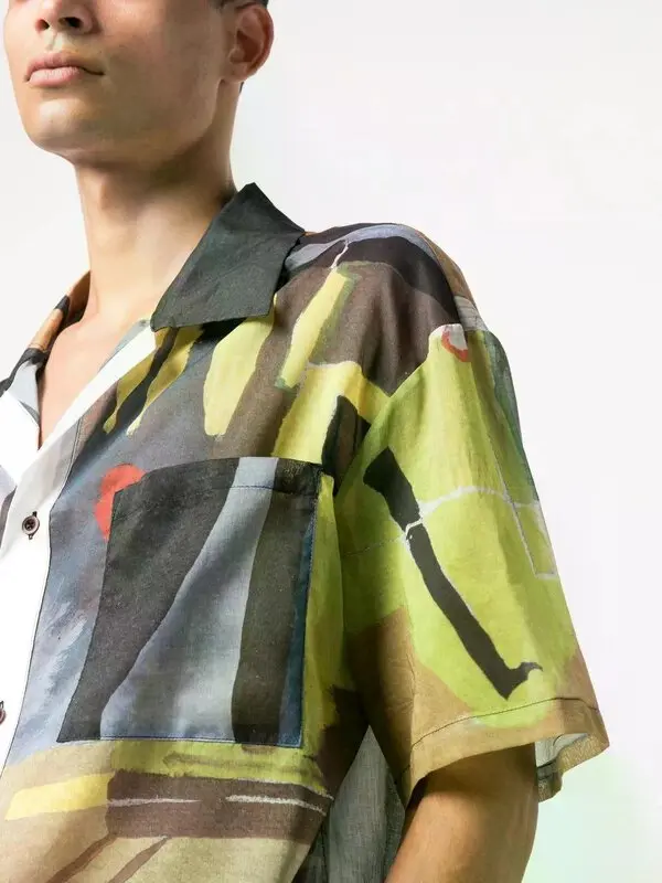 BETHANY WILLIAMS Abstract-print Short-sleeve Shirt